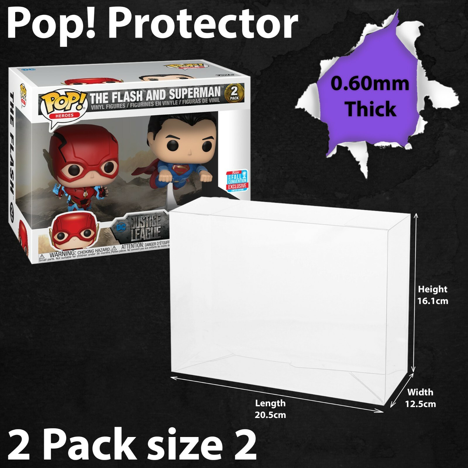 2 Pack Pop! Protector - Multiple Sizes Available for Funko Pop! Vinyl ...