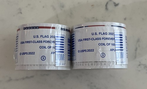 2 Pack 100 Count Roll Of First Class 2023 Forever Stamps | eBay