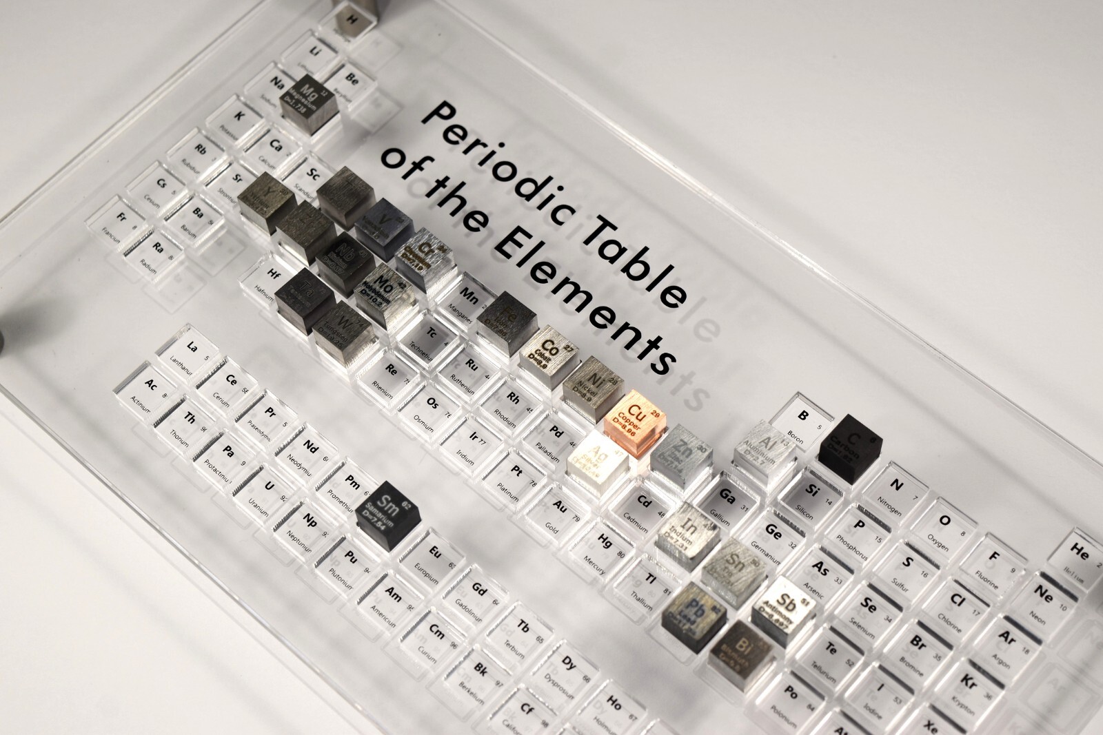 Acrylic Periodic Table Bracket for 10mm Cubic Elements Collections ...