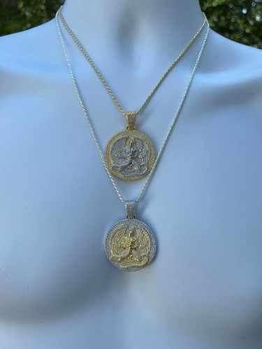 Real 925 Silver Gold Plated Euphanasia Tupac 2Pac Pendant Medallion ...