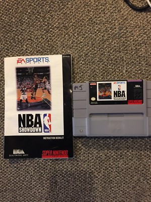 Vintage Retro Super Nintendo SNES Video Game: NBA Showdown game and ...
