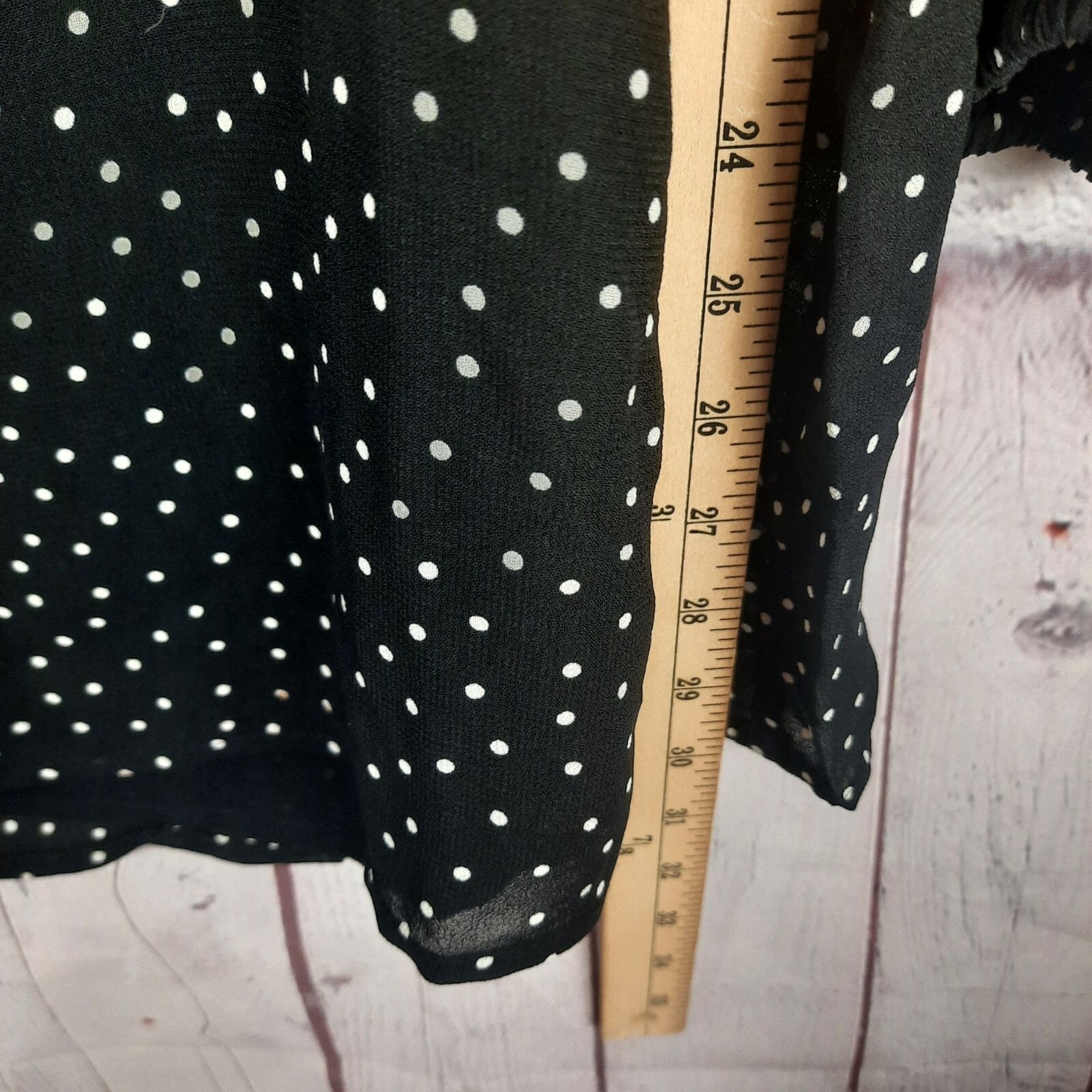 REFORMATION Terri Black Polka Dot Selene Mini Dress S… - Gem