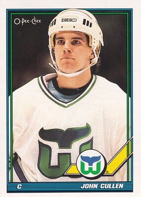 1991-92 O-Pee-Chee #226 John Cullen- Hartford Whalers + Yes 4 Free ...