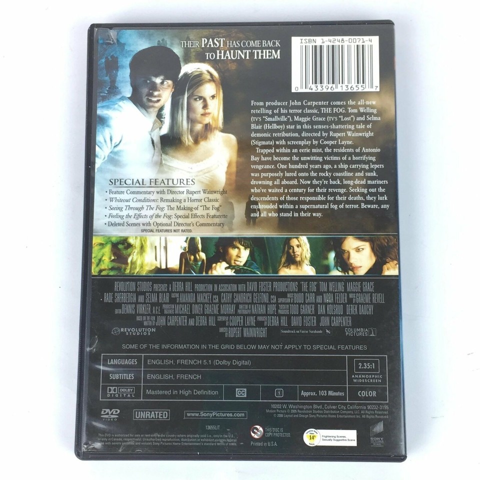 The Fog (DVD, 2006, Unrated Edition, Widescreen) Tom Welling, Maggie ...