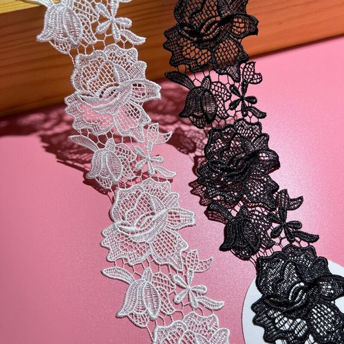 Lace Trim Venice Rose Flowers Applique Trim Guipure Lace Ribbon DIY ...