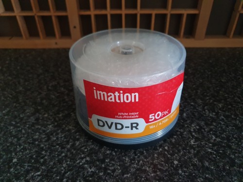 32x Imation DVD-R 16X 4.7GB full hub inkjet Printable DVD - R Blank ...
