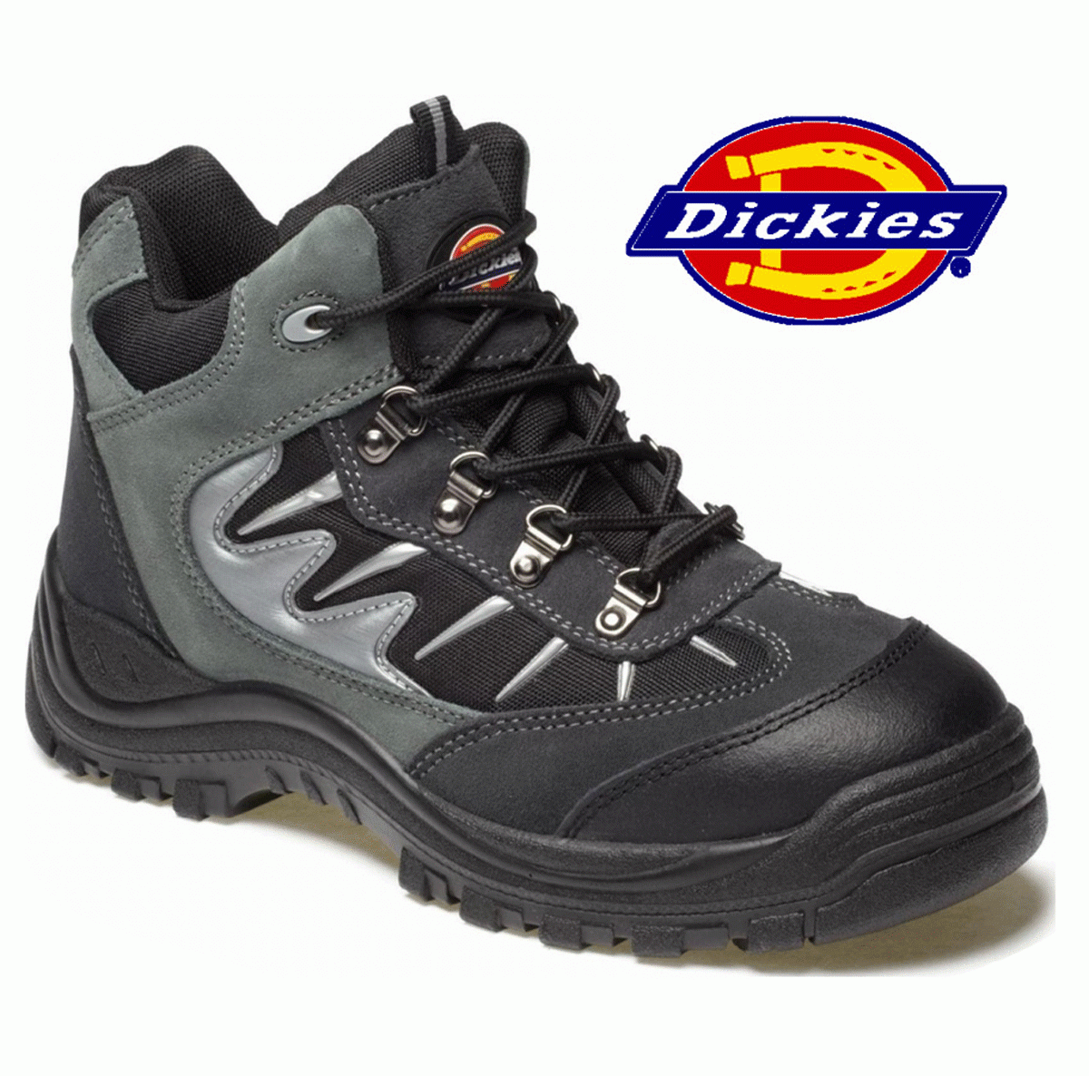 Dickies Storm Safety Work/Hiker Trainer Shoe Black 6 - Black/Grey 6 / ...