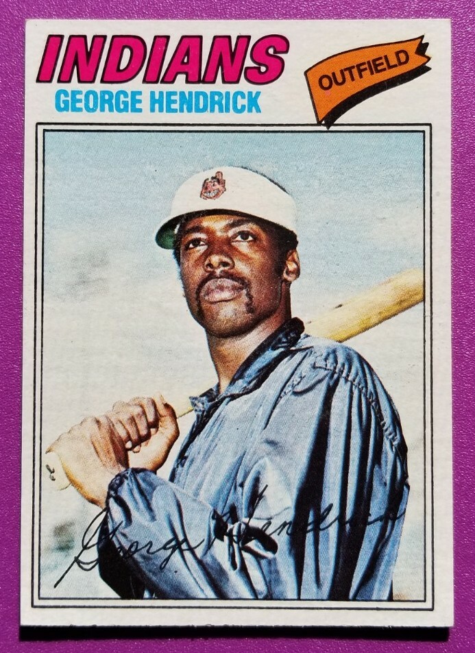 1977 Topps Baseball Indians George Hendrick Card # 330 | eBay