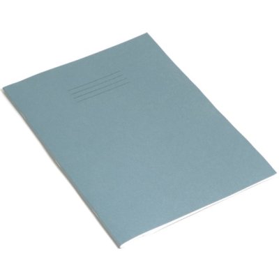 A4 School College Student Exercise Book Ruled (8mm) Margined Dark Blue ...