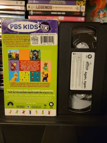 PBS KIDS Teletubbies Again-Again! 2004 VHS Rare HTF OOP Kids Show Late ...