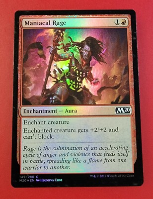 1x Maniacal Rage | FOIL | M20 Core Set 2020 | MTG Magic Cards | eBay