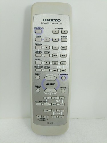 Onkyo AUDIO Remote Control for RC-421S,CR305TX,CR305X,CS209,CS210,CR ...