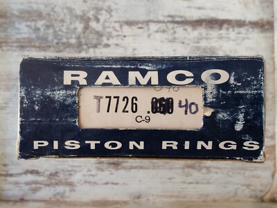 1957-62 Hudson Nash Rambler 196 6cyl piston ring set RAMCO T7726 .040 ...