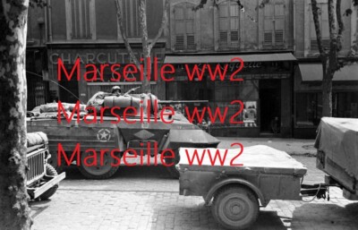US ww2 Photo Marseille 1e DB Provence 3e DIA RTA RTT Goumiers Toulon ...