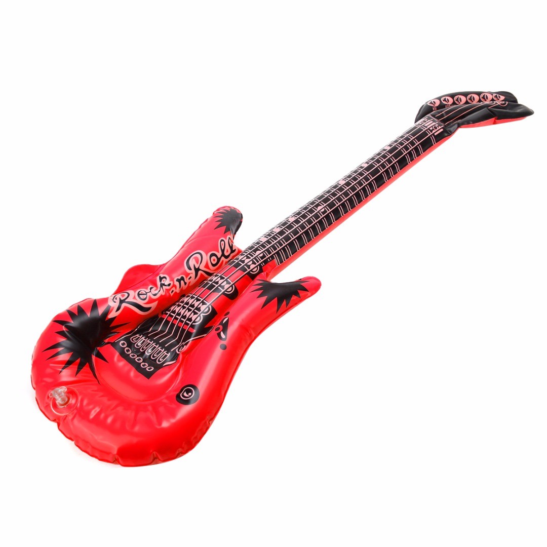 .Inflatable Air Guitar - - 100cm Blow Up Rock & Roll Party FUN TRUSTED ...