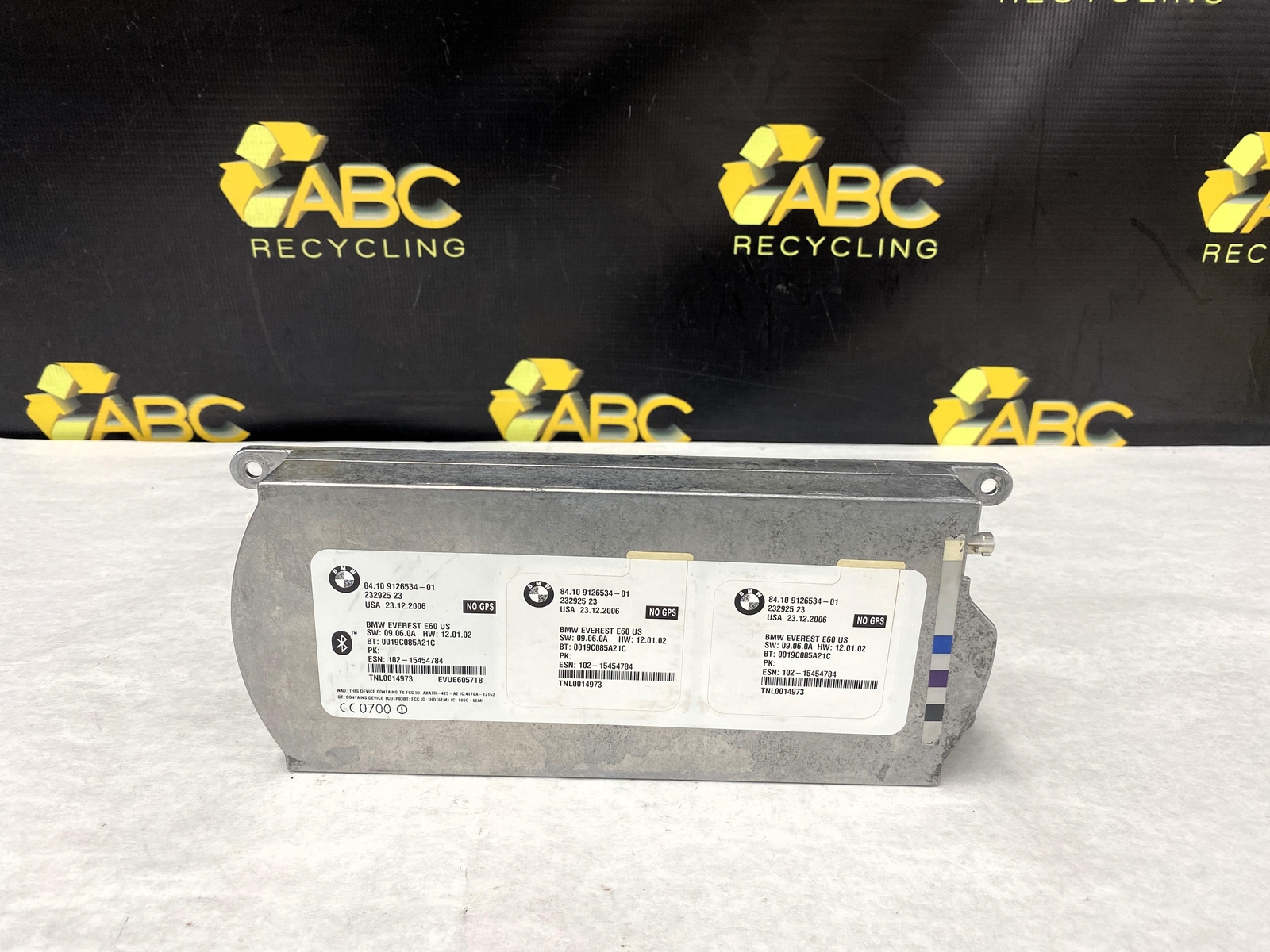 2007 BMW 530I Bluetooth Telematic Communication Control Module Assembly ...