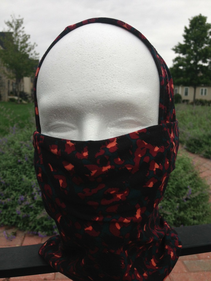 Face shield Neck Gaiter face mask Buff Face covering Black color | eBay