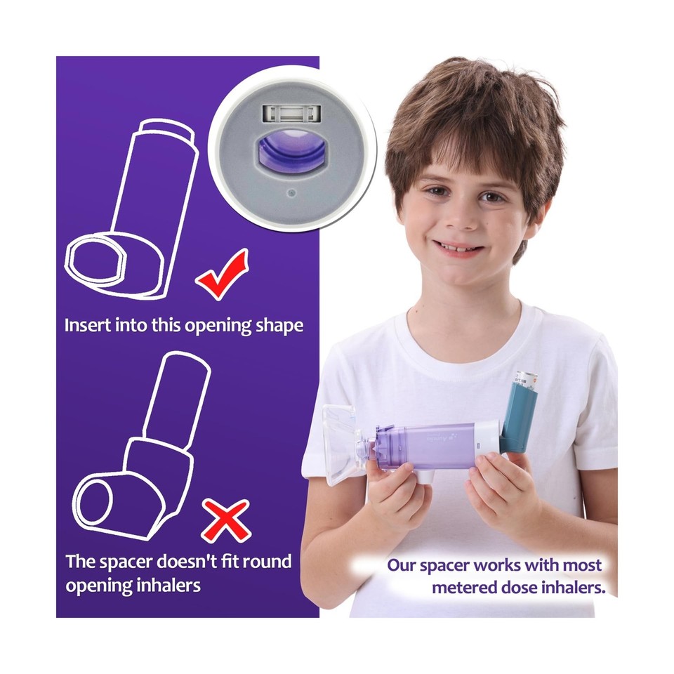 Inhaler Spacer for Children, Spacer for Inhaler with Soft Silicone ...