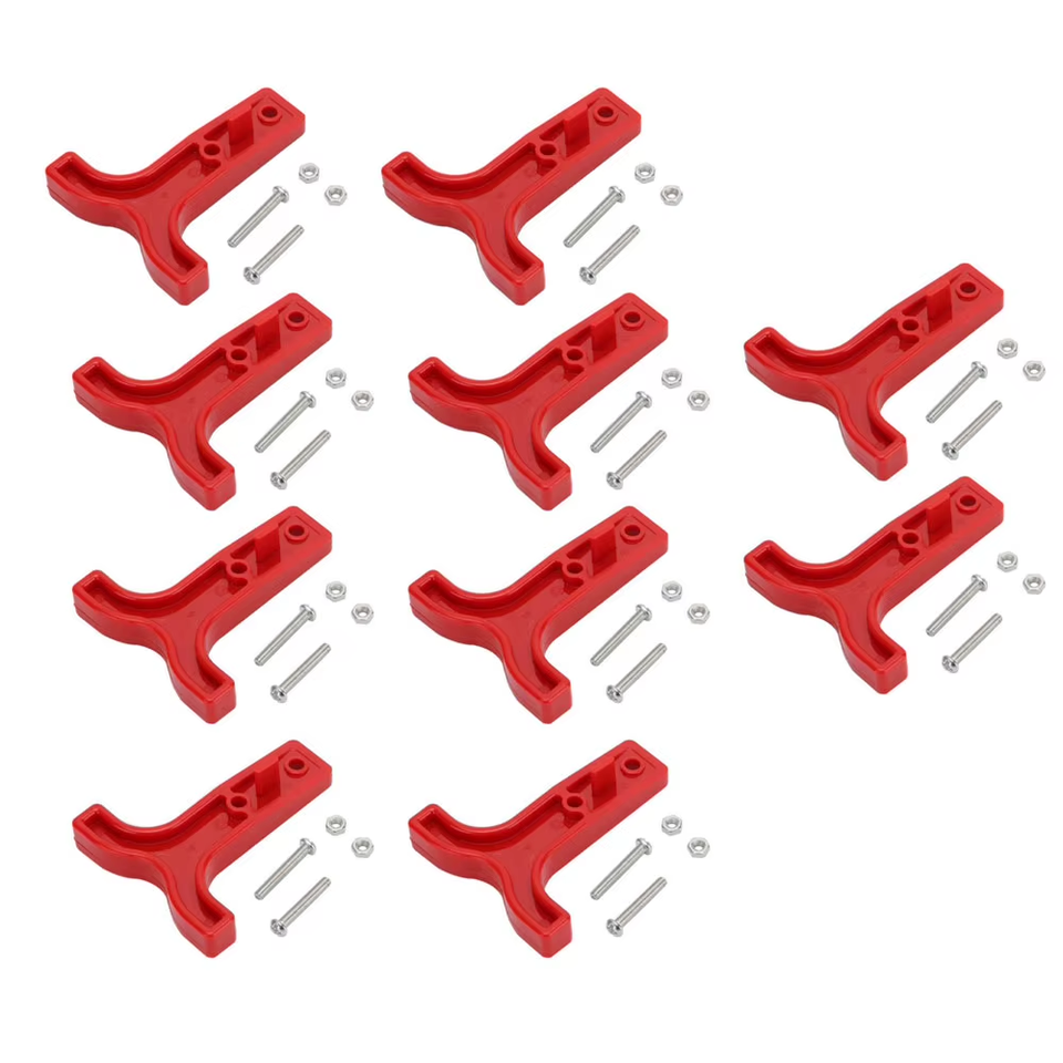 10 Pack T Handles for Anderson Type Plug Connectors Silver Plated ...