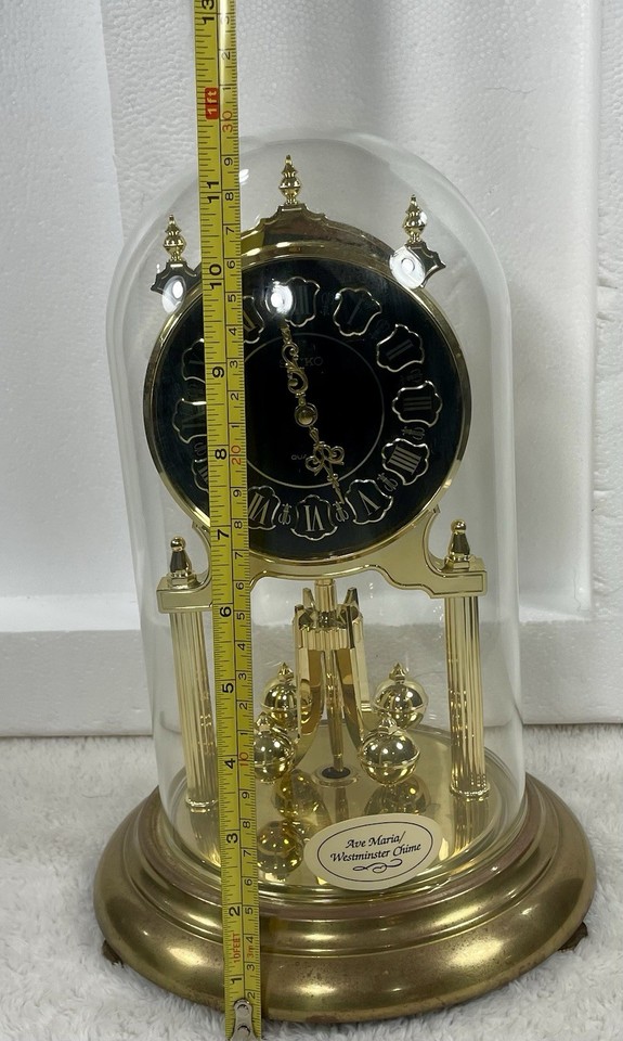 Seiko Quartz Anniversary Clock Westminster Ave Maria Melody, Vintage ...