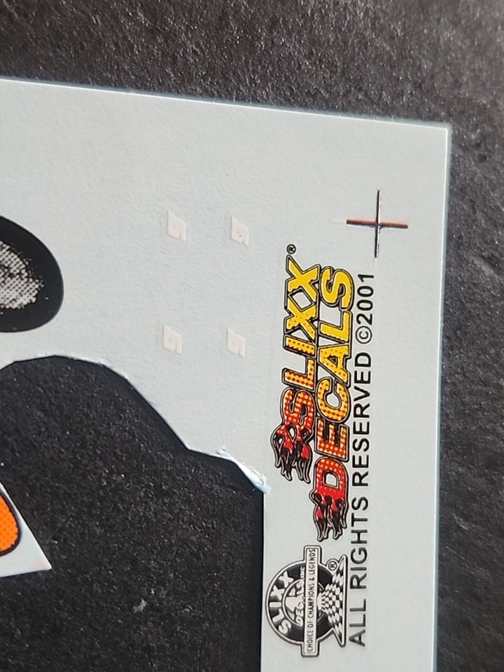 2001 Bill Elliott #9 Custom Dodge 1:24 Car Decal - Slixx Waterslide 1: ...