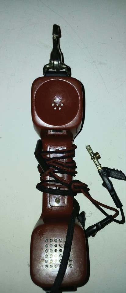 VINTAGE RED WALKER TELEPHONE BUTTSET LINEMAN PHONE LINE TESTER ...