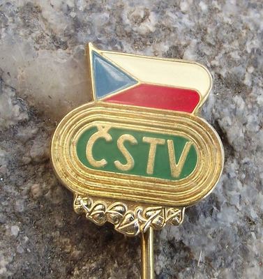 Antique Czechoslovakia Czech State Sports Association CSTV Track Logo ...