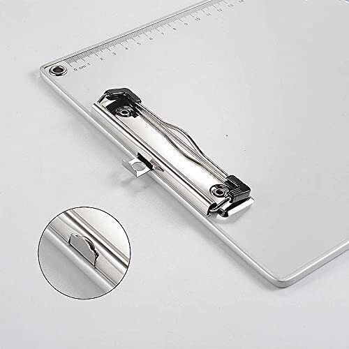 Metal Clipboard Aluminum Look Document Holder Stainless Steel Hangable ...
