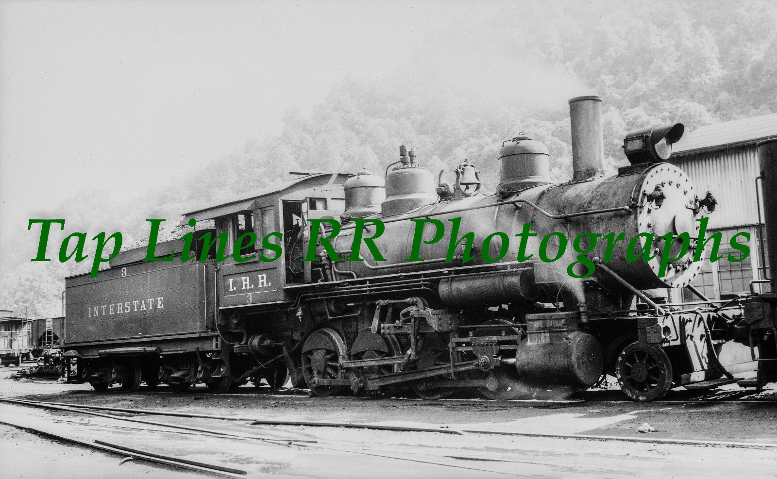 Interstate RR #3 2-8-0 Andover, VA 7-5-1952 by Paul Prescott New 5x8 ...
