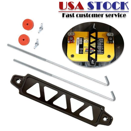 Aluminum Car Battery Hold Tie Down Bracket Mount Kit with 10 inch J ...