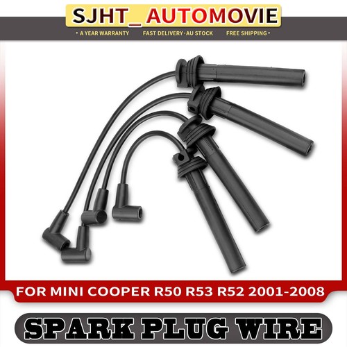 4 Pcs Spark Plug Wire Ignition Leads for Mini Cooper R50 R53 R52 Works ...