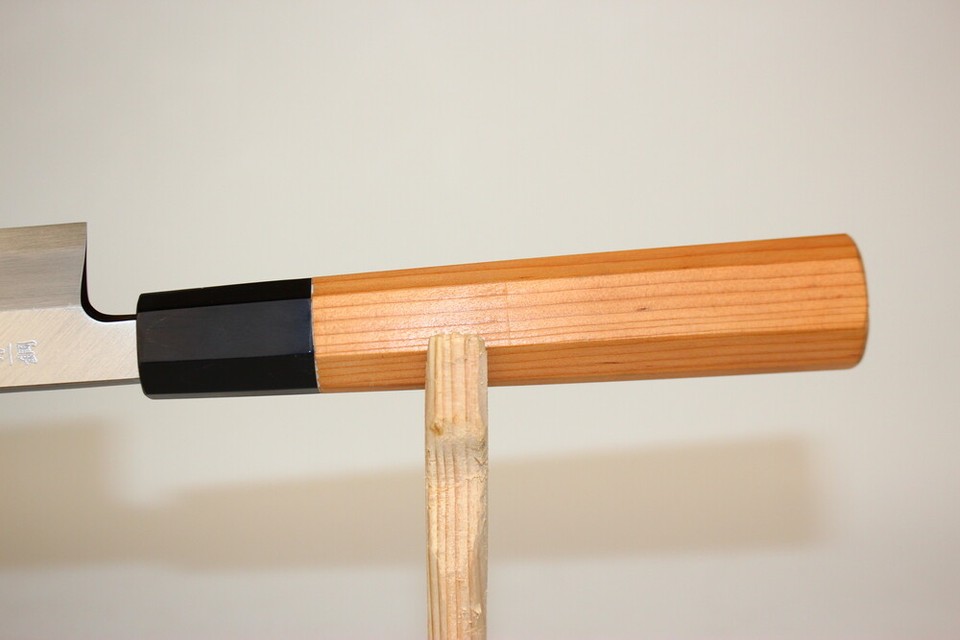 Goh Yoshihiro Blue 1 Yanagiba knife 270 mm Aonamiuchi Kasumi with Saya ...