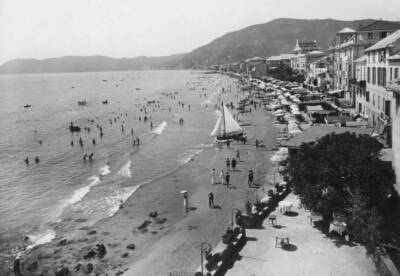Panorama, Alassio, Liguria, Italy 1946 OLD PHOTO | eBay