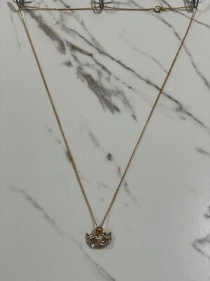 Bling Masquerade Mask Pendant Chain Necklace Gold Tone NEW | eBay