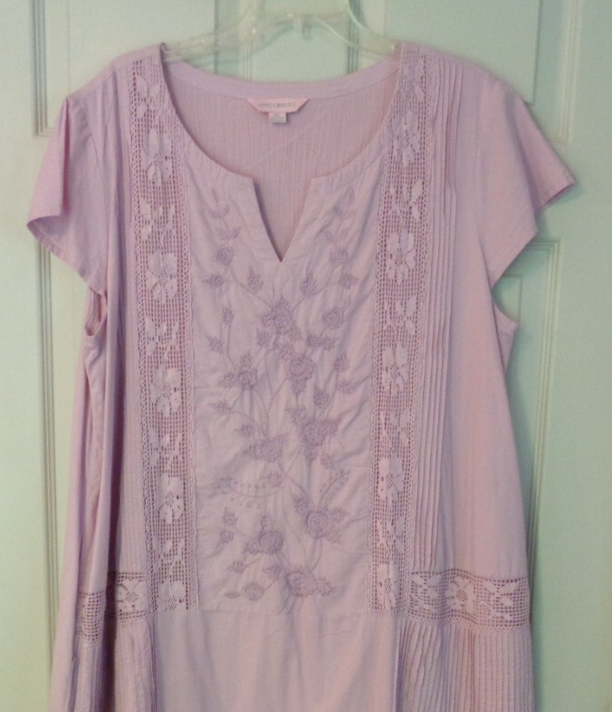 APRIL CORNELL WOMENS XXL DRESS HEMINGWAY STYLE LACE LINED SS COTTON NEW ...