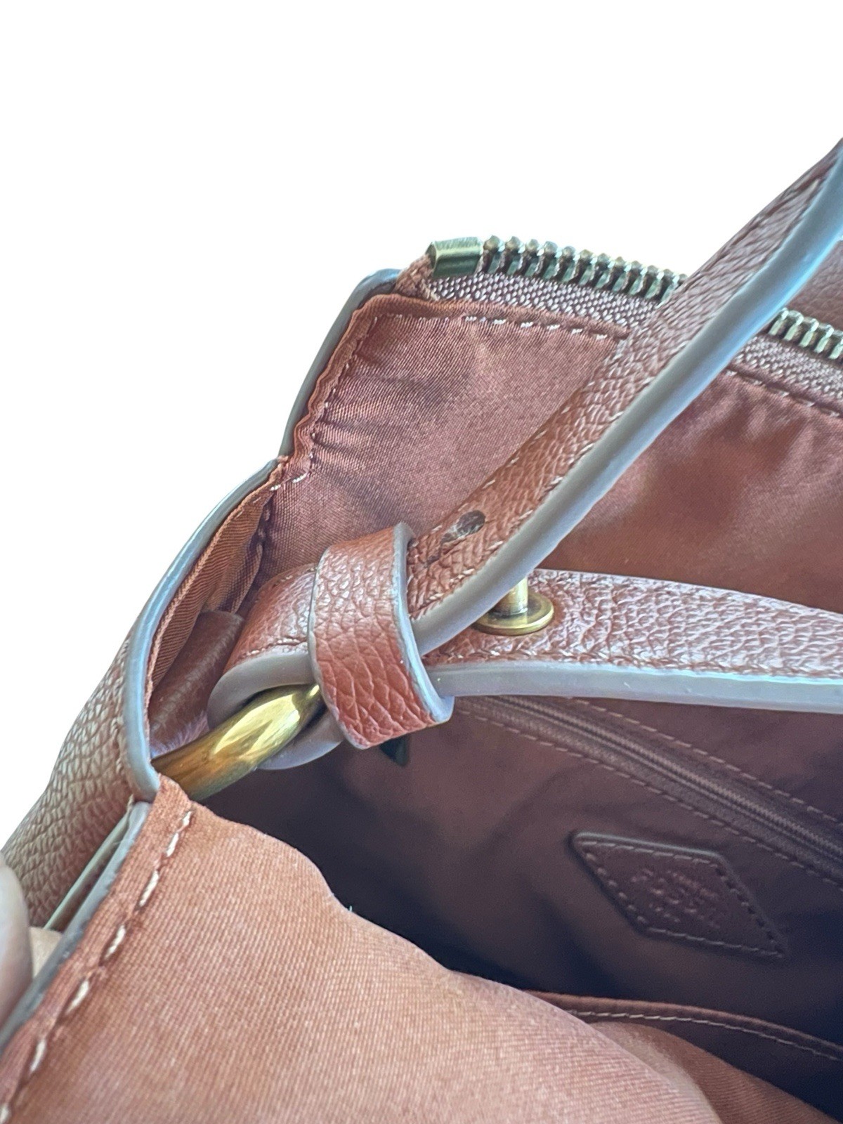 Fossil Elina Brown Leather Convertible Backpack Shoulder Purse Bag NWT ...