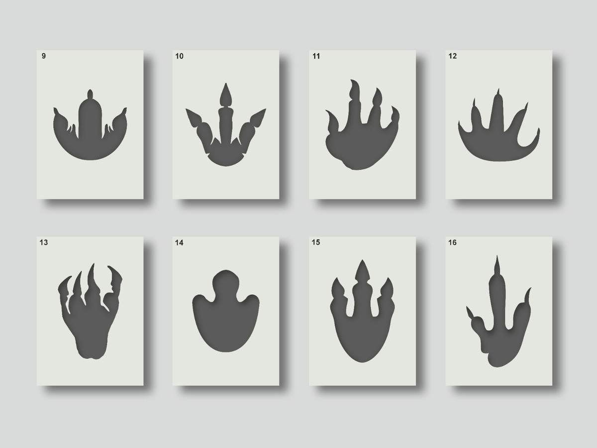 Dinosaur Footprint Template