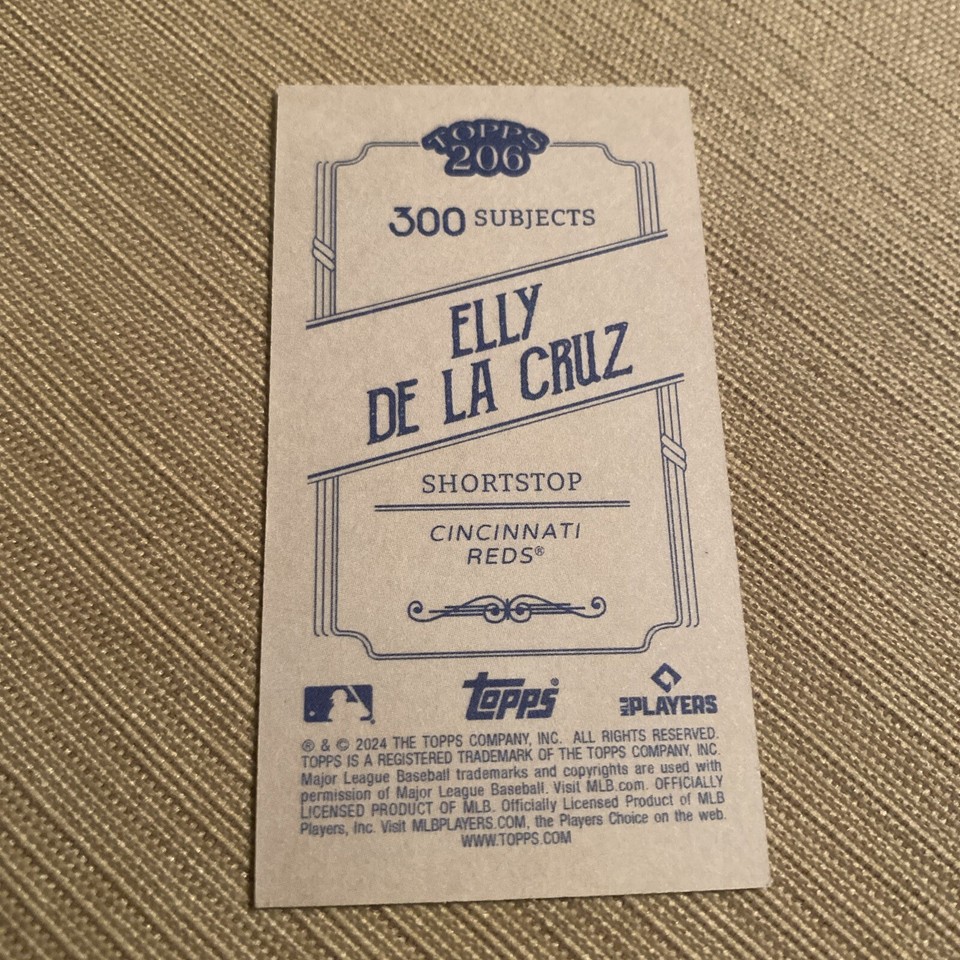 2024 Topps T206 Elly De La Cruz Rookie Baseball Card RC Cincinnati Reds ...