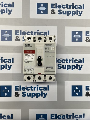 EATON HFD3030 30 Amp 600V 3 Pole HFD 65k Circuit Breaker-Warranty (New ...
