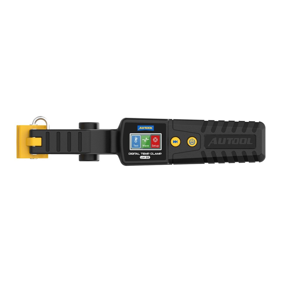 Digital Temperature Tester Pipe Clamp HVAC Thermometer Real-Time Temp ...