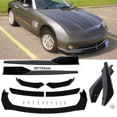 For Chrysler Crossfire Front Bumper Lip Spoiler Splitter+29"Side Skirt ...