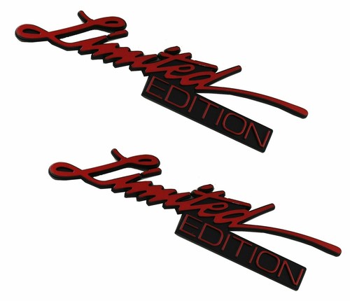 2pcs New Limited Edition Decals Car Sticker 3D Badge Raised Letter ...