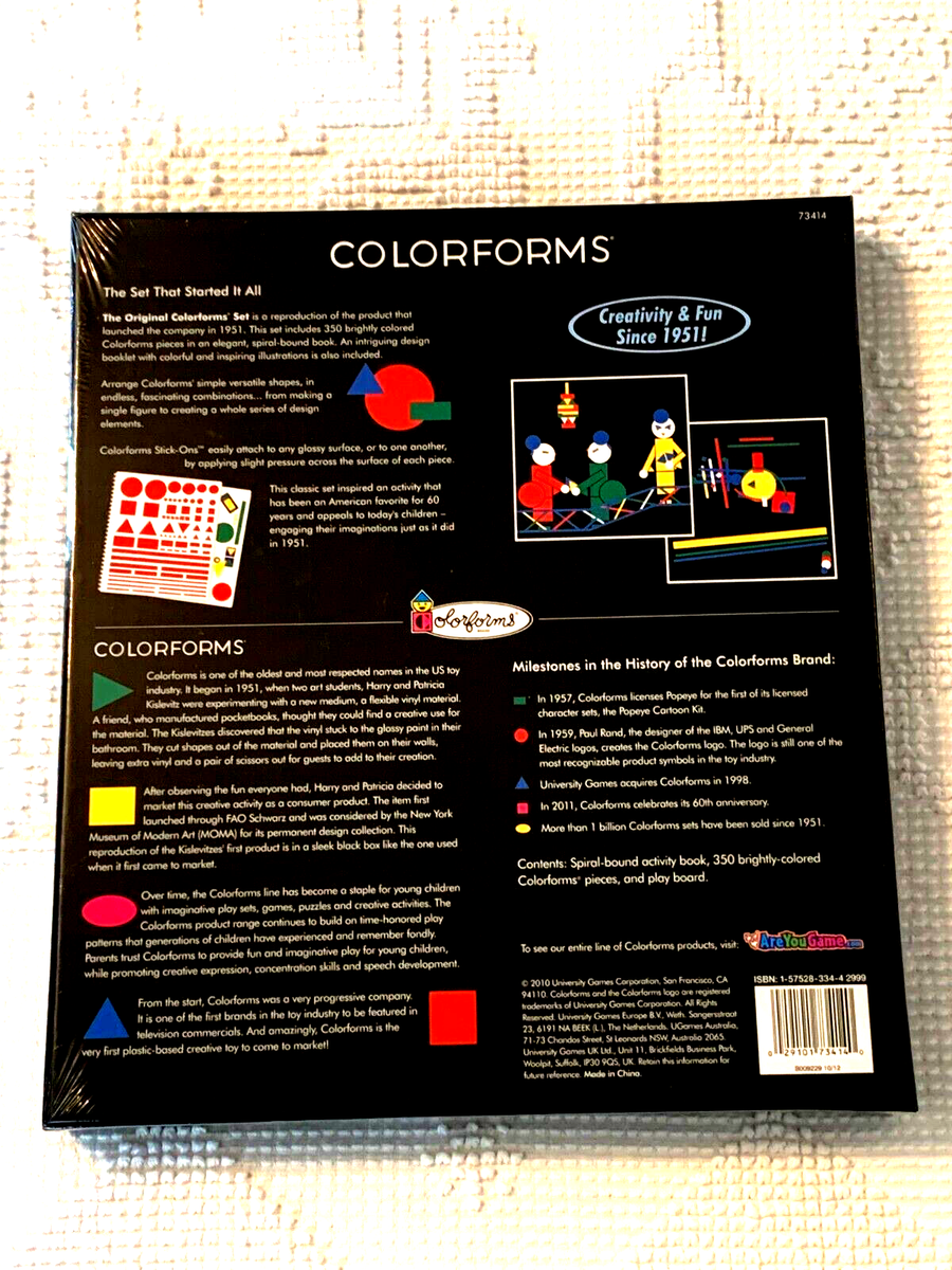 Colorforms Logo Abstract Modern Graphic Elements. Dynamic Color Forms