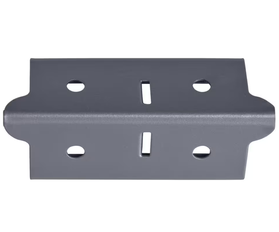 Steel Post Coupling Outer in Grey, 4 Couplers (4" H x 1.375" W x 1.375 ...