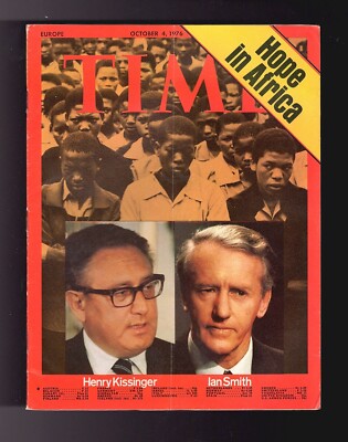 TIME Magazine Henry Kissinger Ian Smith Jimmy Carter Gerald Ford ...