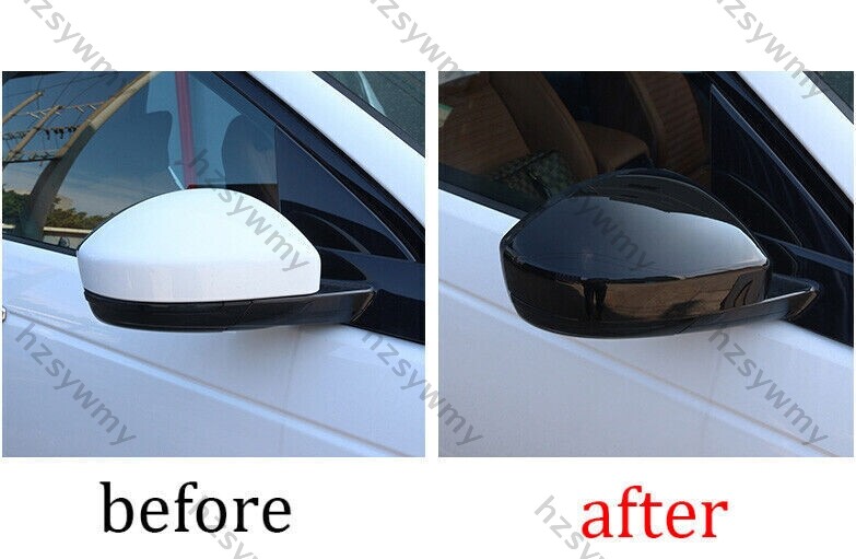 Gloss Black Rear View Mirror Cap Cover Trim For Range Rover Velar 2018 ...