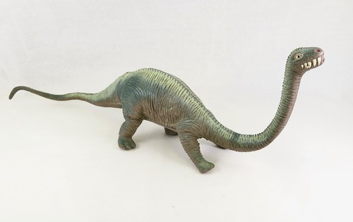 Sauropod 17" Dinosaur Figure Vintage 1990s Vinyl Brontosaurus Apatosaurus Toy | eBay