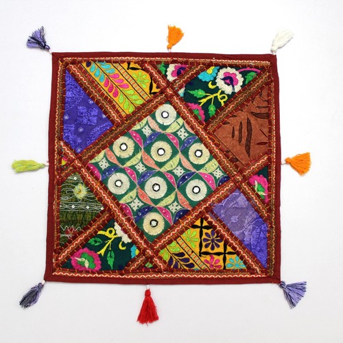 Indian Patch work Hand made Home Decor Ethnic Pillow Shams Couch ...