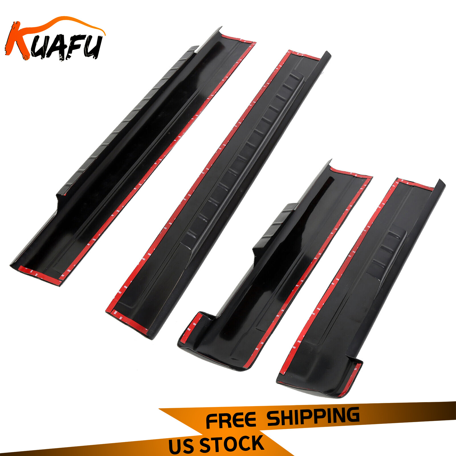 KUAFU Rocker Panels Trim For 99-06 Chevy Silverado GMC Sierra 1500 ...
