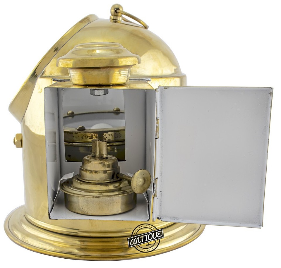 Boat/Ship Binnacle Compass Gimbals Oil Lamp Nautical Garden Decor ...